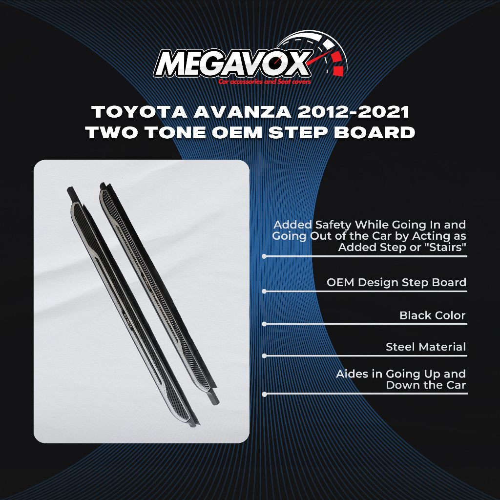 Toyota Avanza 2012-2021 Two Tone OEM Step Board | Shopee Philippines