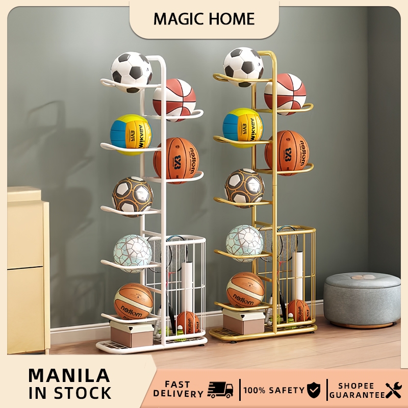 Magic Home Basketball Storage Household Ball Storage Rack Football ...