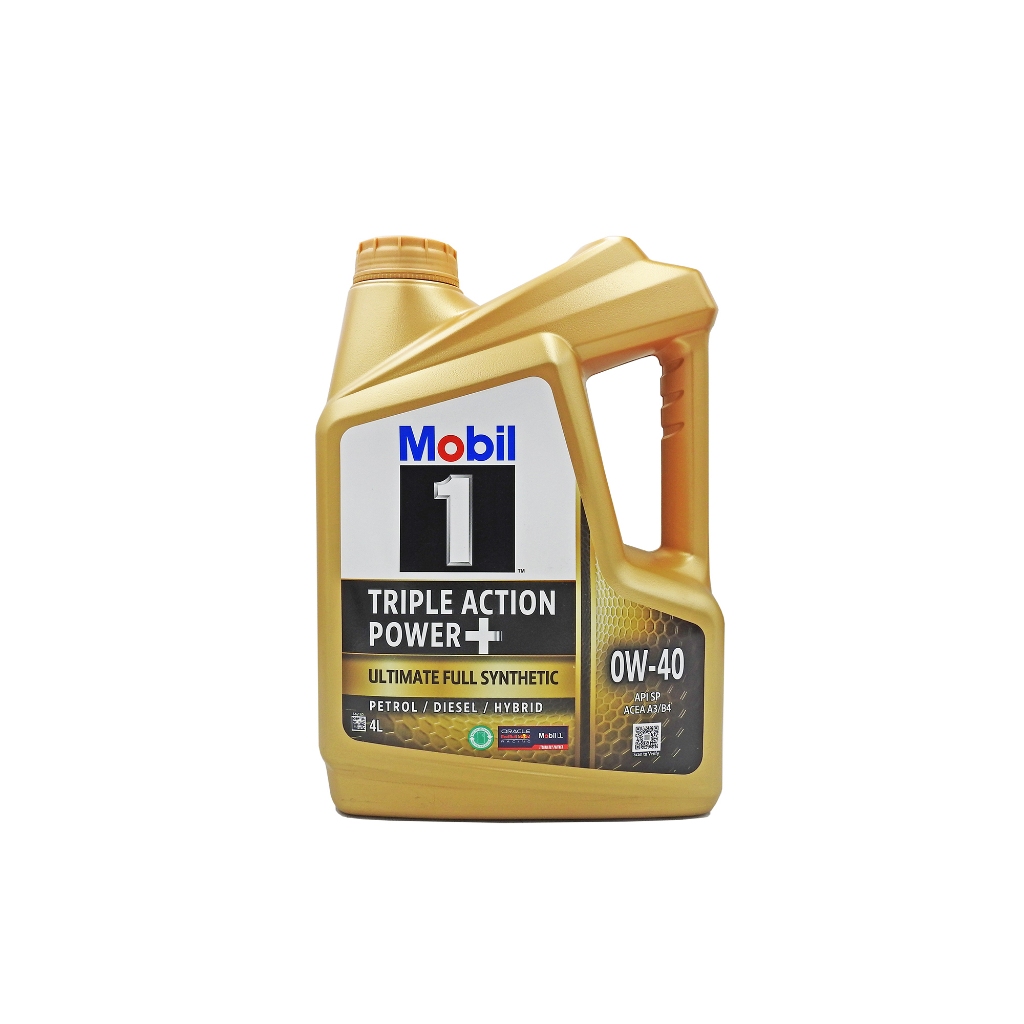 Mobil 1 Triple Action Power+ API SP / ACEA A3/B4 0W40 Ultimate Fully ...