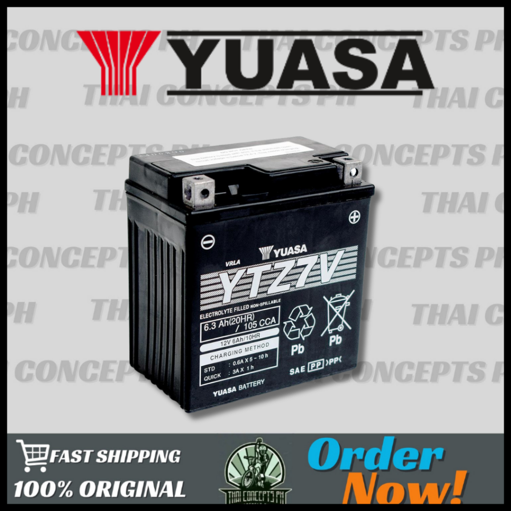 YUASA BATTERY YTZ7V ORIGINAL FOR NMAX V1 / AEROX V1 | Shopee Philippines