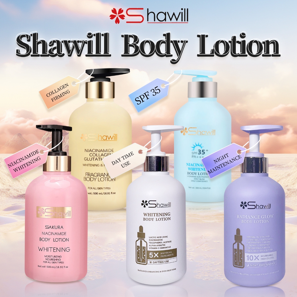 Shawill Collagen Body Lotion Glutathinone Niacinamide Whitening Lotion ...