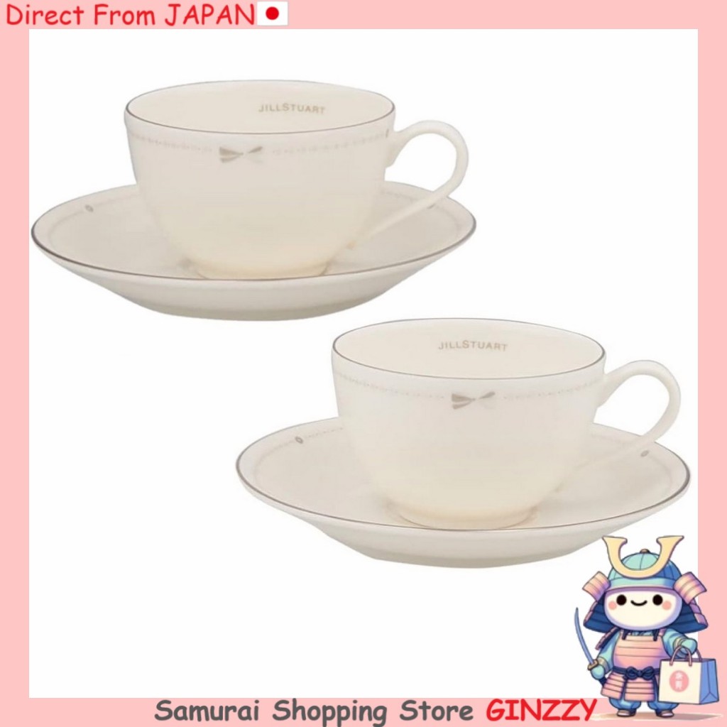 JILL STUART Cup & Saucer Set 200mL 2-Piece Set Made in Japan Japan ...