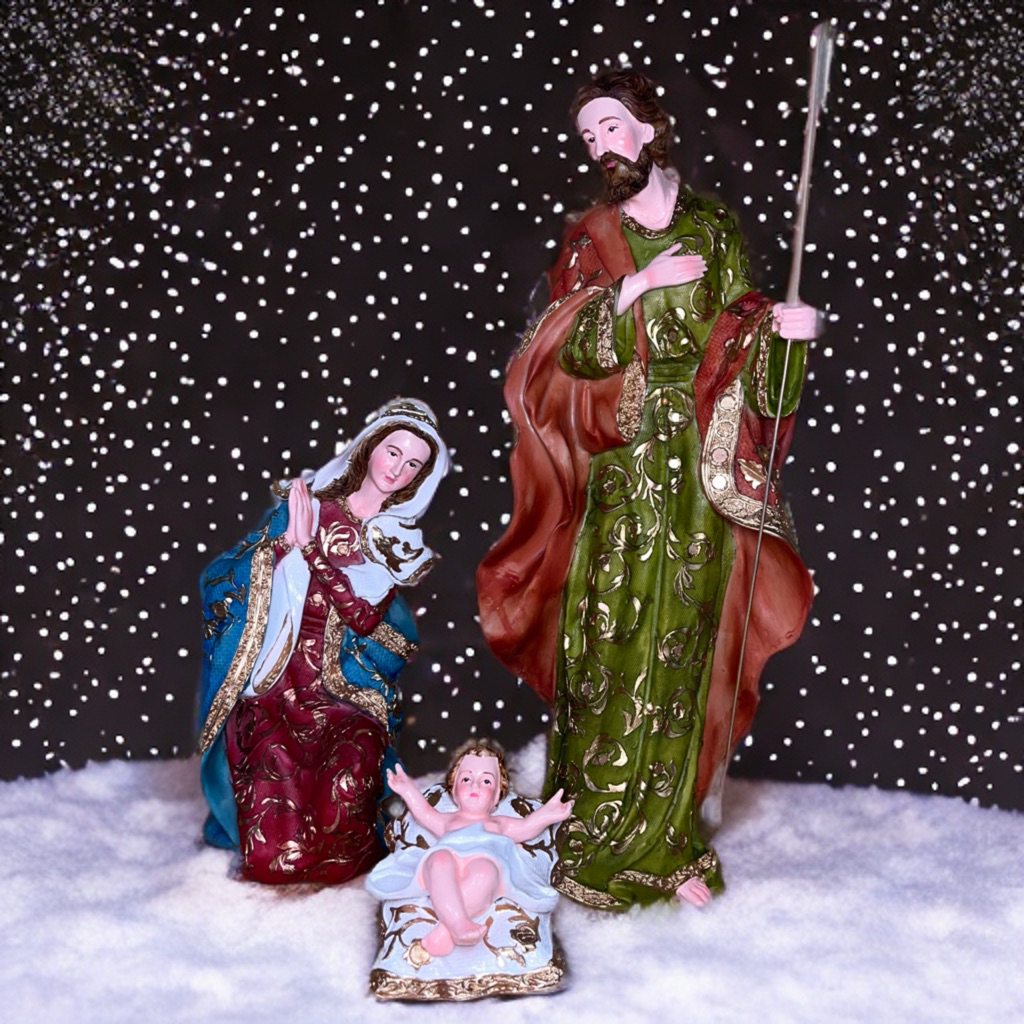 Large Holy Family Belen Christmas Decorations made from Fiber Resin ...