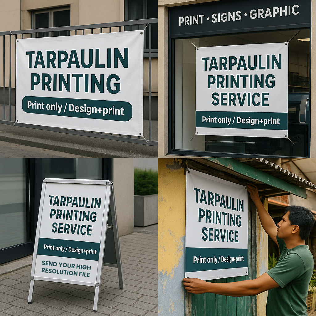 Tarpaulin Printing Service: Print only or Design and Print | Shopee ...