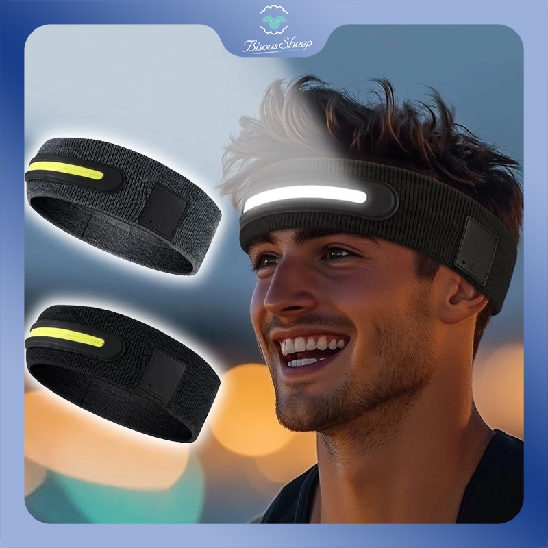 LED Glowing Headband Strong Light Lumens Lighting Rechargeable Outdoor ...
