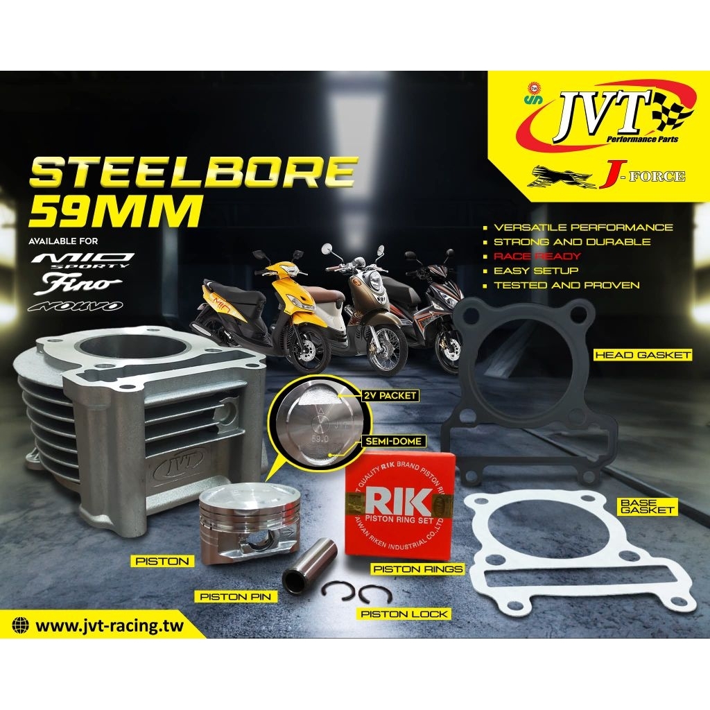 JVT BLOCK 59MM STEELBORE FOR SPORTY AND SOULTY | Shopee Philippines