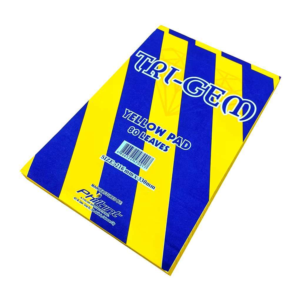 80-Leaves Yellow Pad Paper 10-PAD PER REAM | Shopee Philippines
