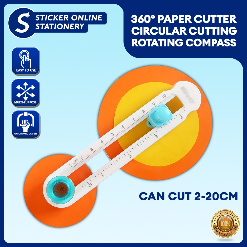 Circular cutting tool, paper cutter, rotating compass, adjustable ...