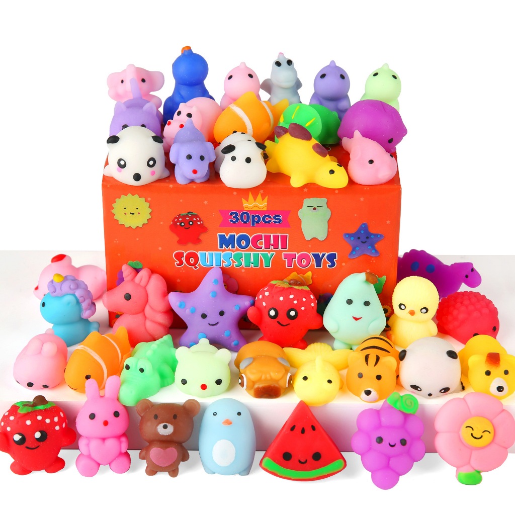20Pcs Mini Animal Squishy Toys Cute Squeeze Ball Toys Fidget Toys ...