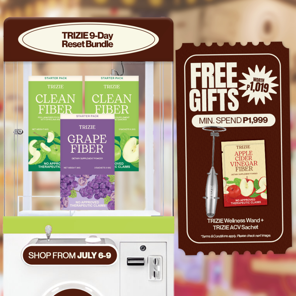 NEW TRIZIE 9 Day Reset Bundle (2x Clean Fiber 3-Day x 20g + 1x Grape Fiber 3-Day x 10g) [Detox ...