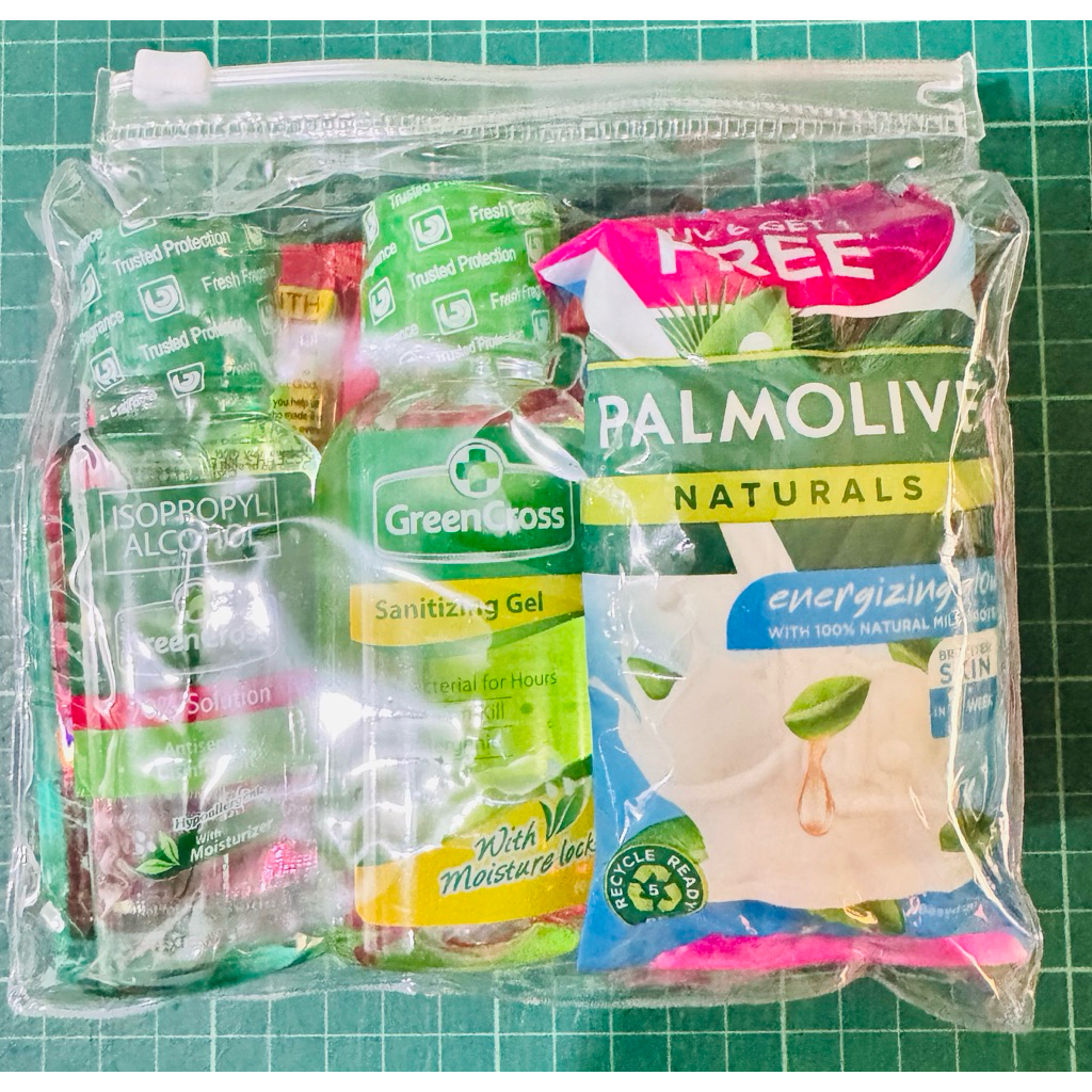 hygiene kit 8in1 soap / sanitizer / alcohol / toothpaste / toothbrush ...