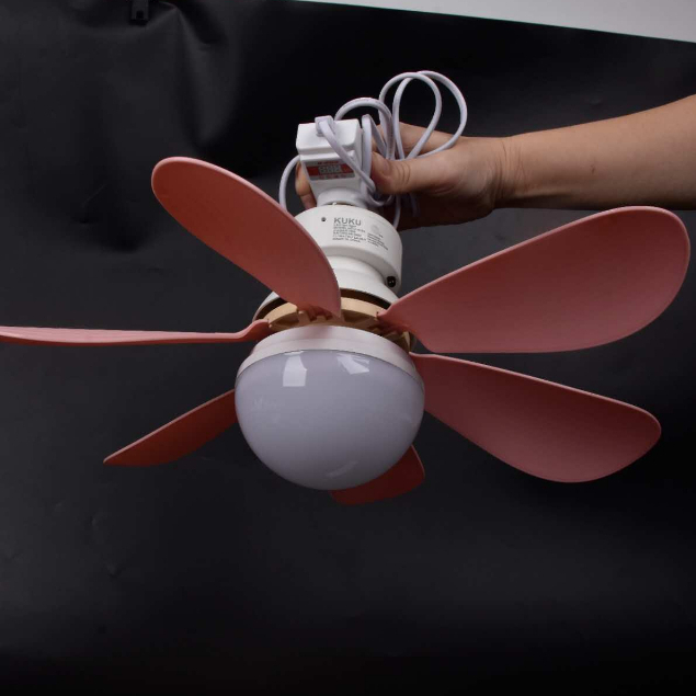 KUKU F-410A Ceiling fan with light remote control 2 in 1 LED ceiling ...