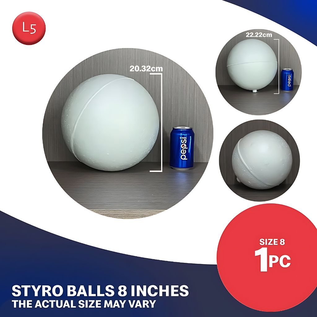 Styro Ball 8 inches (1pc) | Shopee Philippines