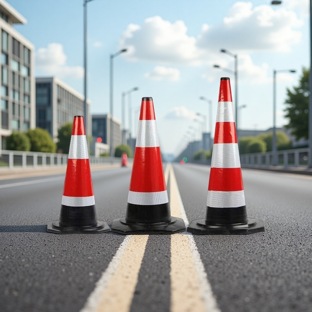 60CM 70CM 90CM rubber cone roadblock cone ice cream cone traffic safety ...