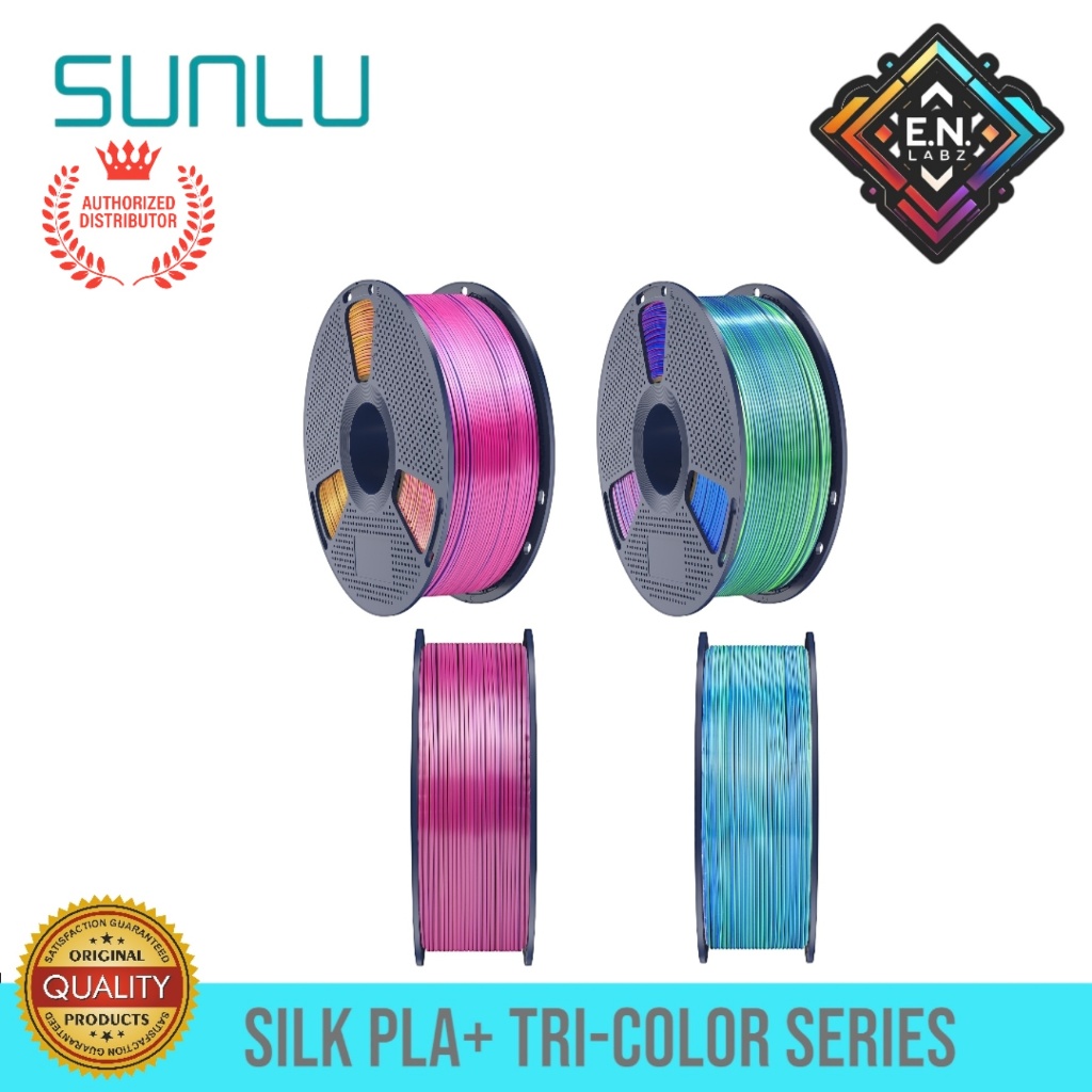 SUNLU Silk PLA+ Tri Color Filaments Series 1.75mm 1KG | Shopee Philippines