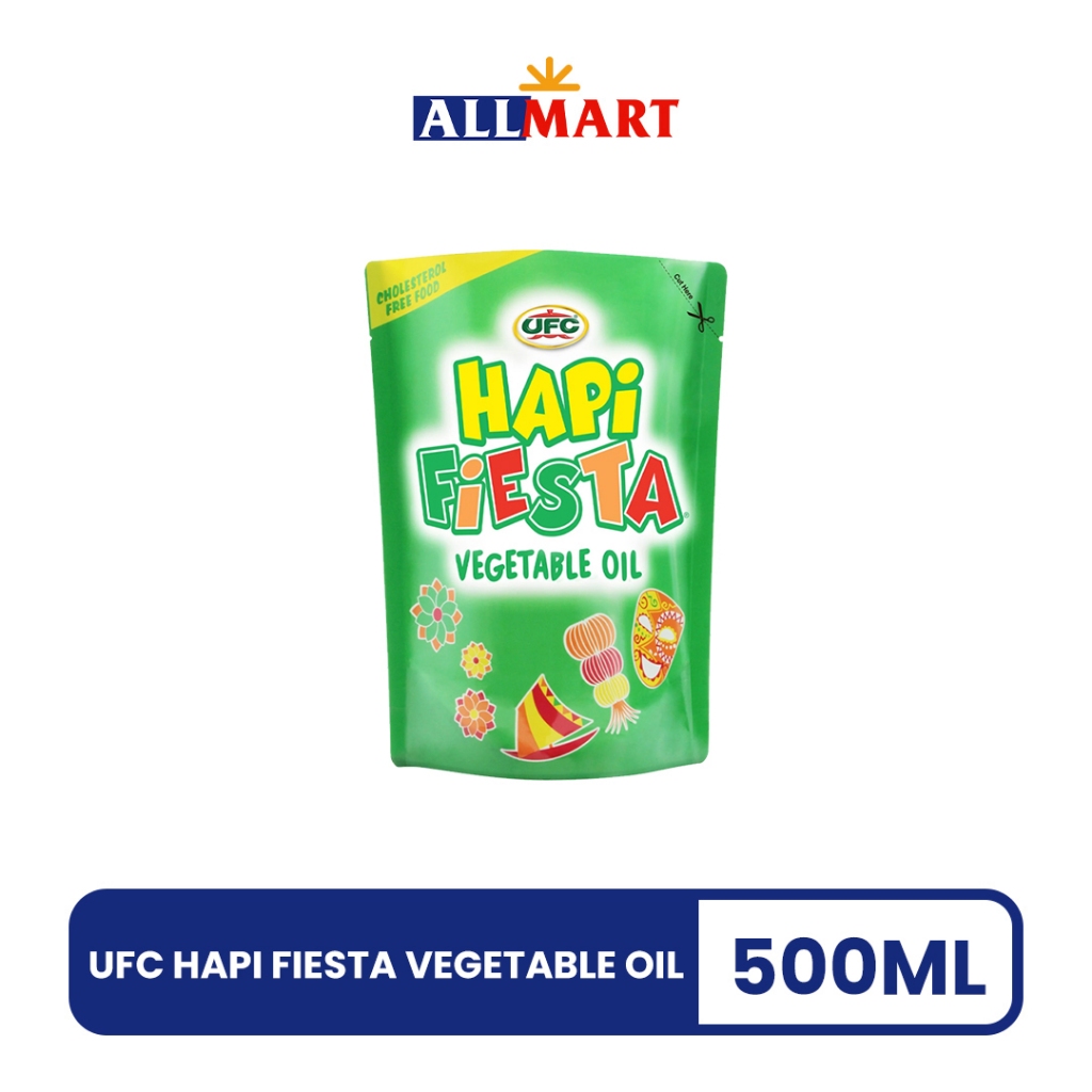 UFC Hapi Fiesta Vegetable Oil 500ml - AllMart Shop | Shopee Philippines