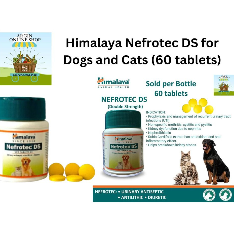 Himalaya Nefrotec DS for Dogs and Cats (60 tablets) | Shopee Philippines