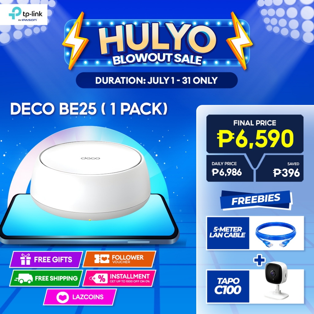 TP-Link Deco BE25 BE3600 Whole Home Mesh WiFi 7 System | Shopee Philippines