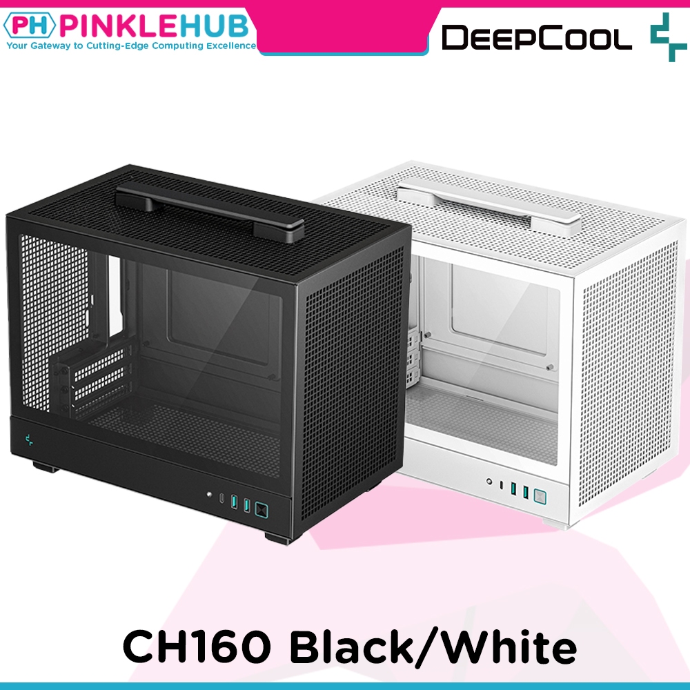 DeepCool CH160 Ultra-portable mini-ITX Case (Black/White) | Shopee ...