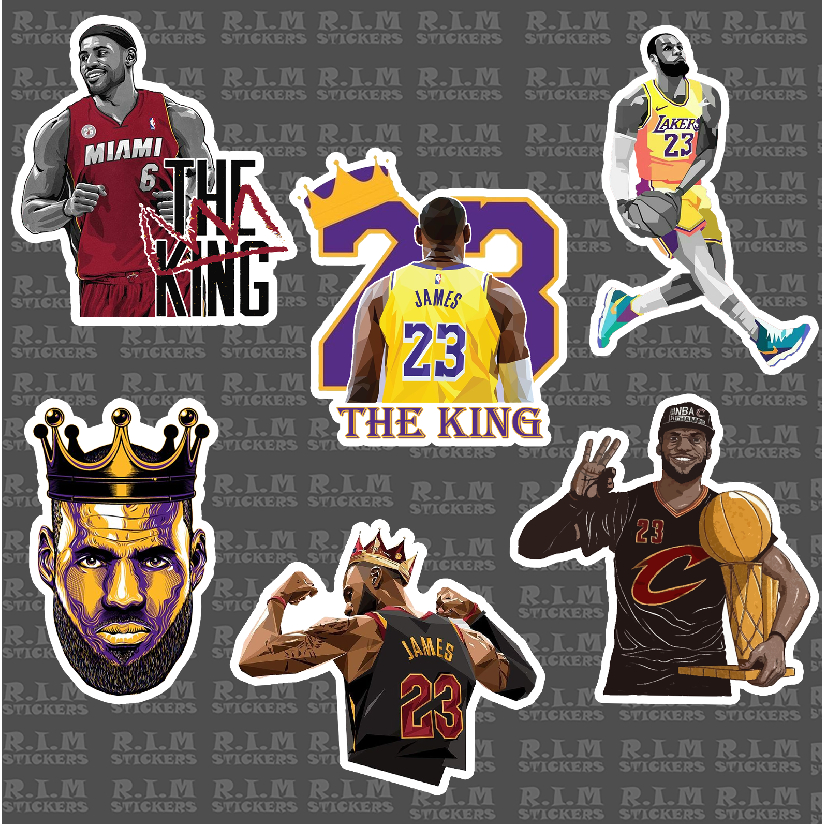 Lebron James Lakers Cavaliers Heat BASKETBALL NBA Vinyl Stickers ...