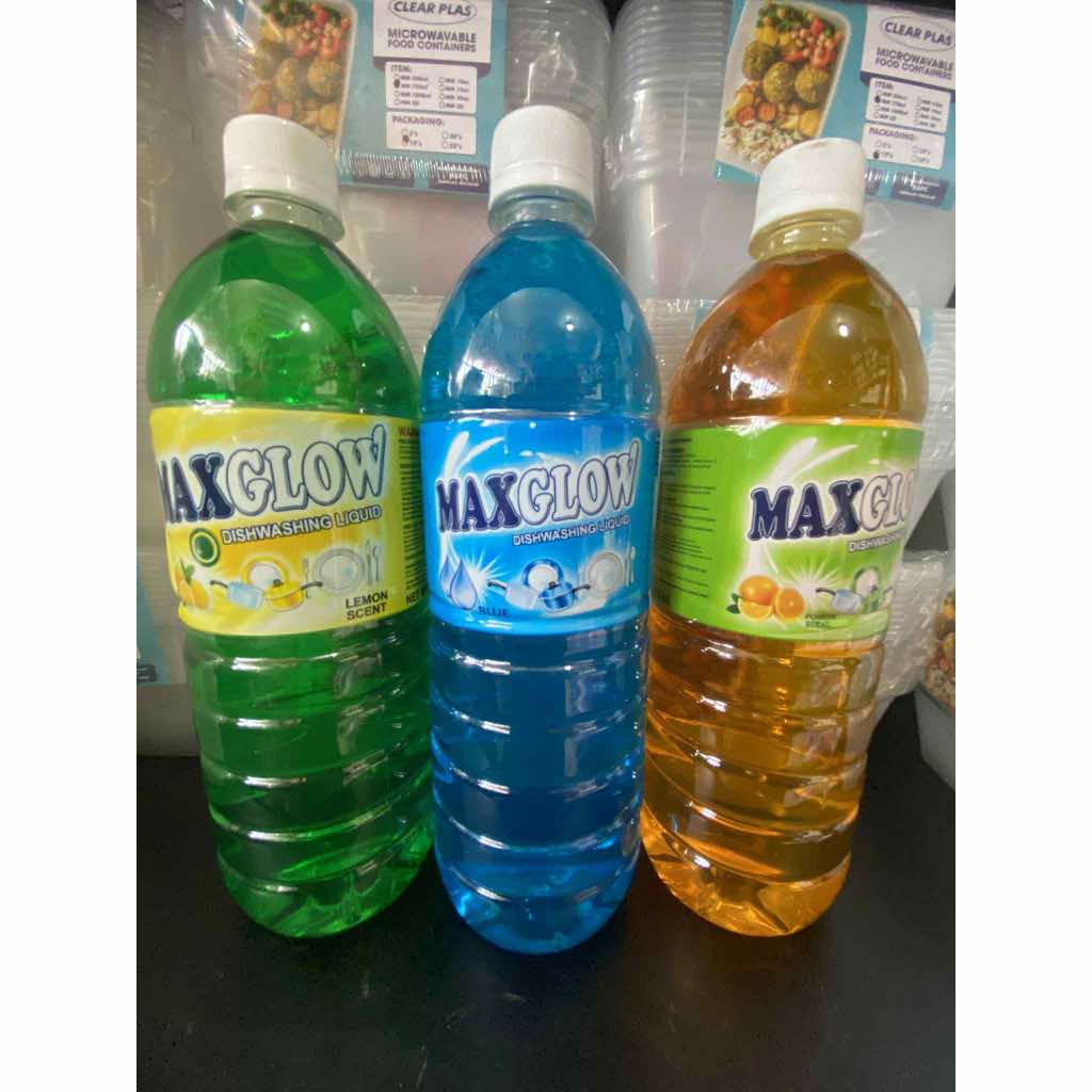 MAXGLOW DISHWASHING LIQUID 1L/1.5L/ GALLON 3PCS | Shopee Philippines