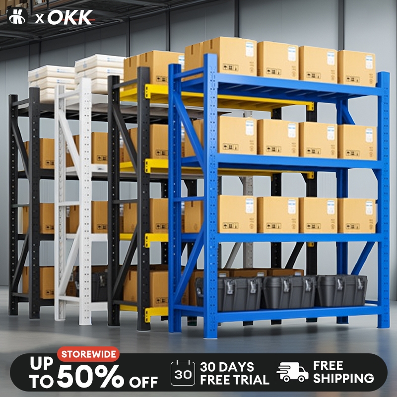 【Load 2000KG】Metal Rack Organizer Layer Steel Rack Shelves Heavy Duty ...