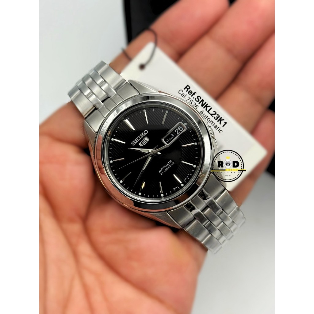 SEIKO 5 Analog Black Dial Automatic Men's Watch SNKL23K1 / SEIKO 5 ...