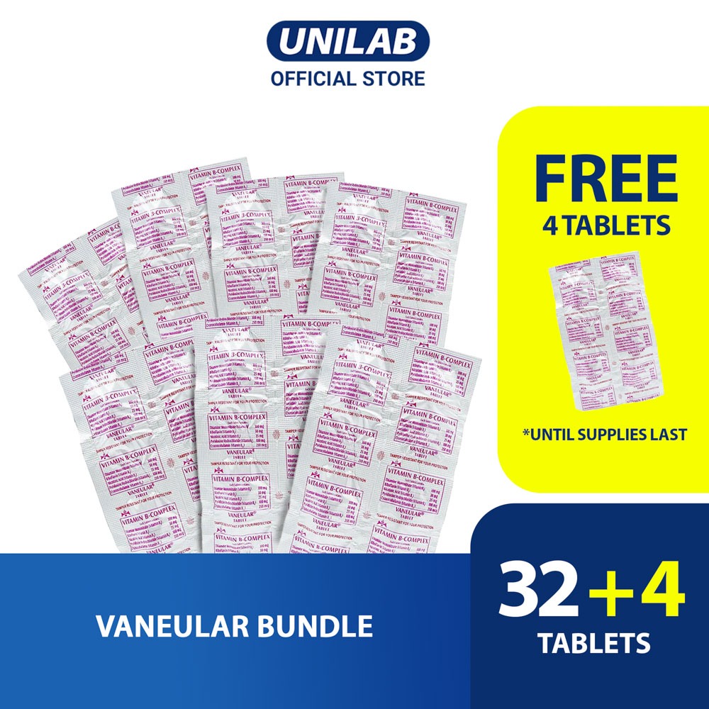 Vaneular 32's + 4 Extra Tablets FREE | Shopee Philippines