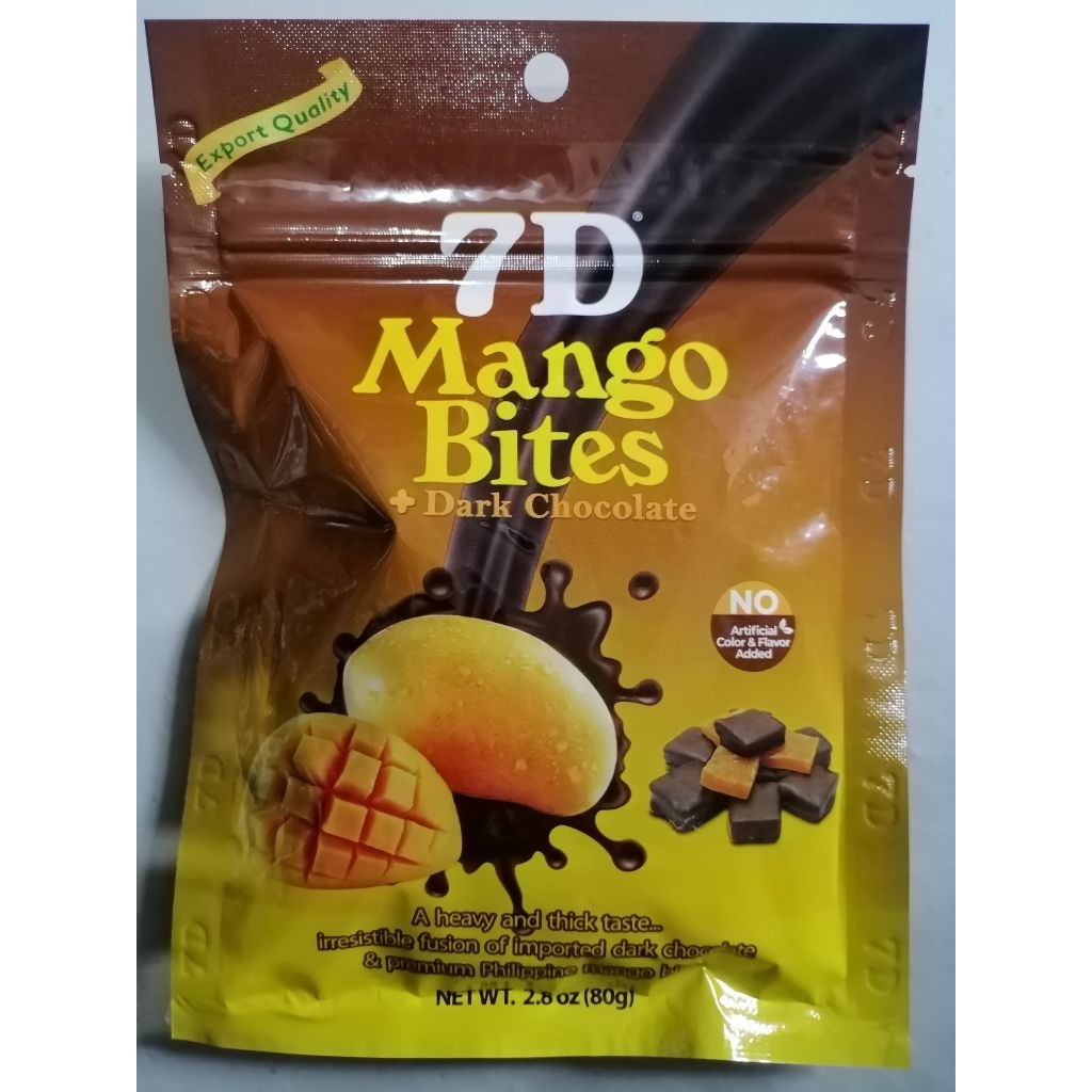7d Mango Bites +Dark chocolate 80g | Shopee Philippines