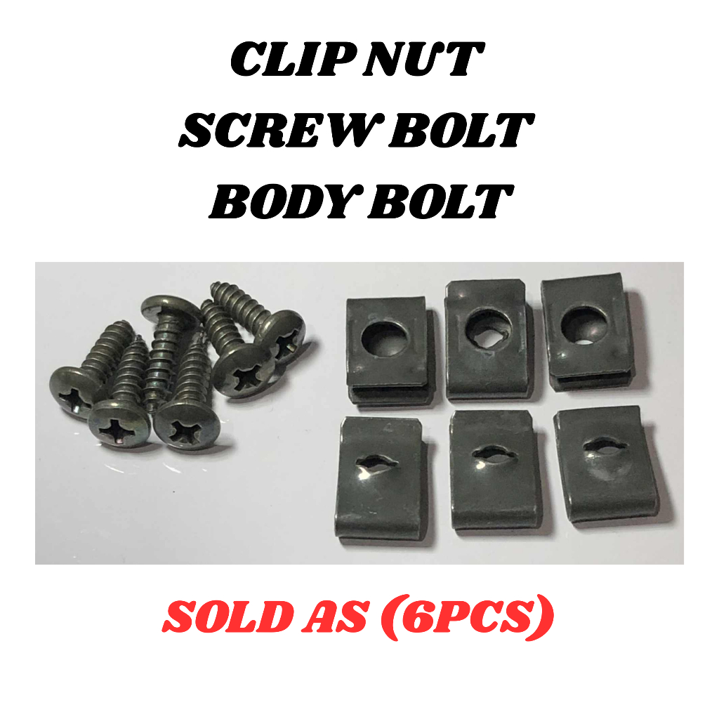 BODY CLIP WITH BOLT FLAIRINGS BODY BOLT SCREW NUT MOTORCYCLE CLIP NUT ...