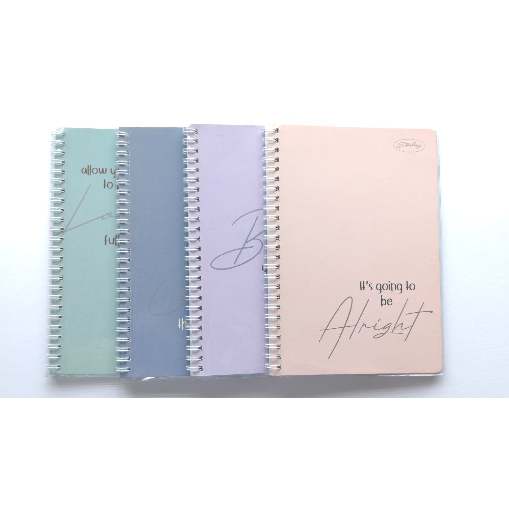 Sterling Spiral Notebook Light Hearted Pastel Cover 6x8.5 Inch 80 Lvs ...
