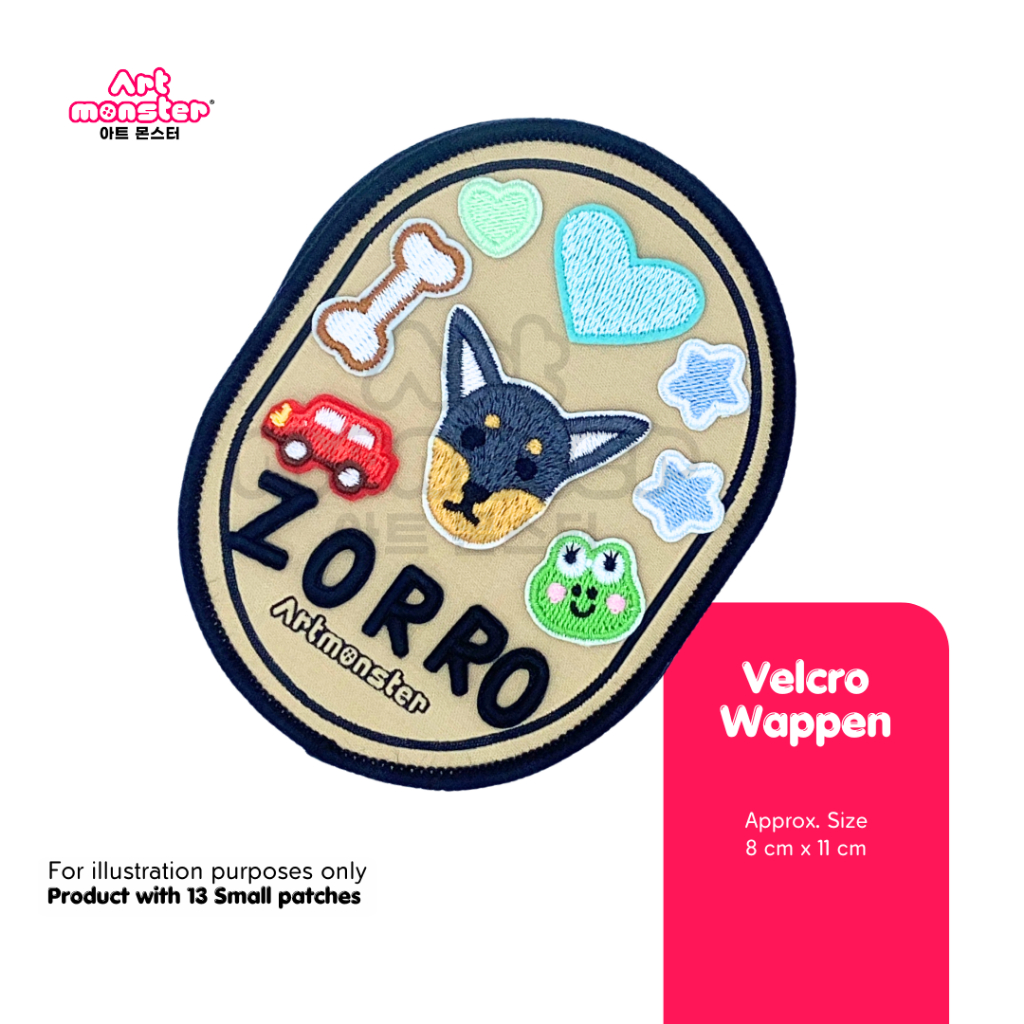 Art Monster VELCRO WAPPEN BLACK [1 pair] | Shopee Philippines