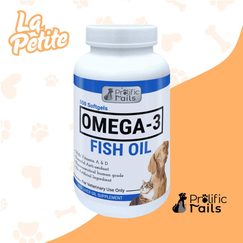 LKJ-Pure Deep Sea Fish Oil 500 Soft Gel Omega 3-K9 Dogs & Cats ...