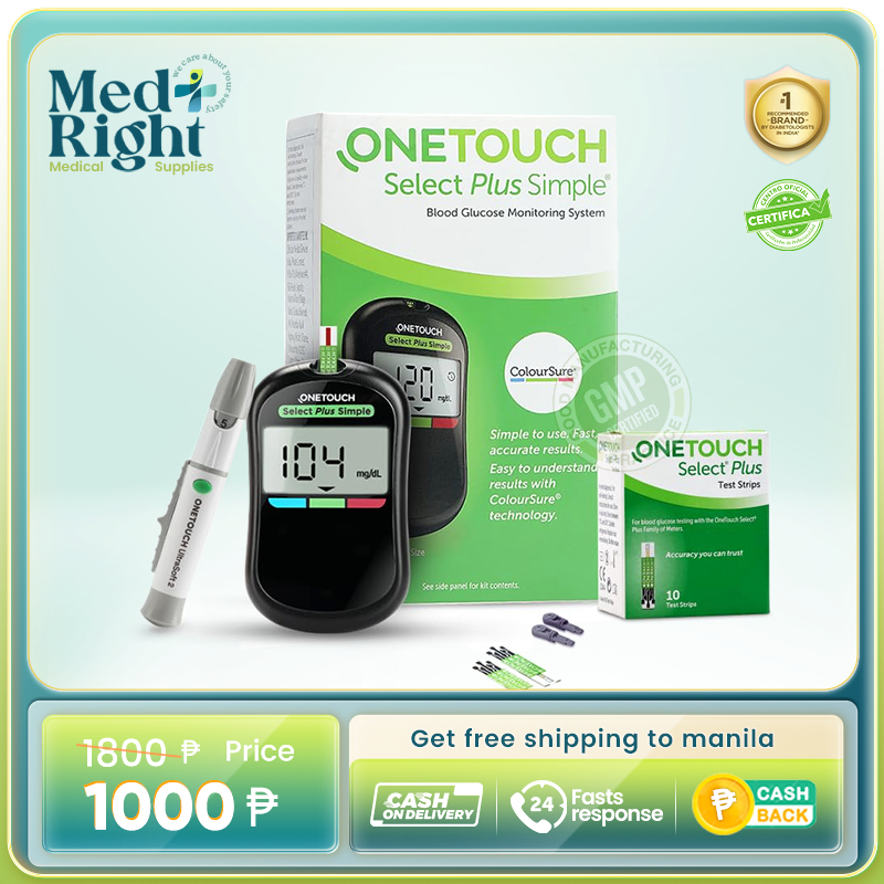 One Touch Select Plus Simple Glucometer Machine or One Touch Select ...