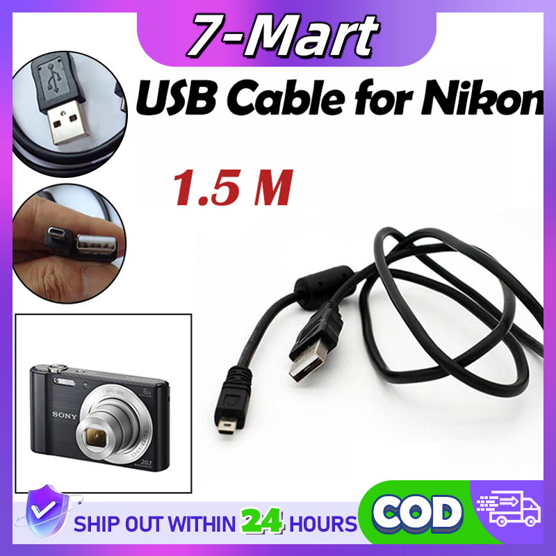 1.5M USB Power Chargering Data SYNC Cable Cord for Nikon DSLR D3200 ...