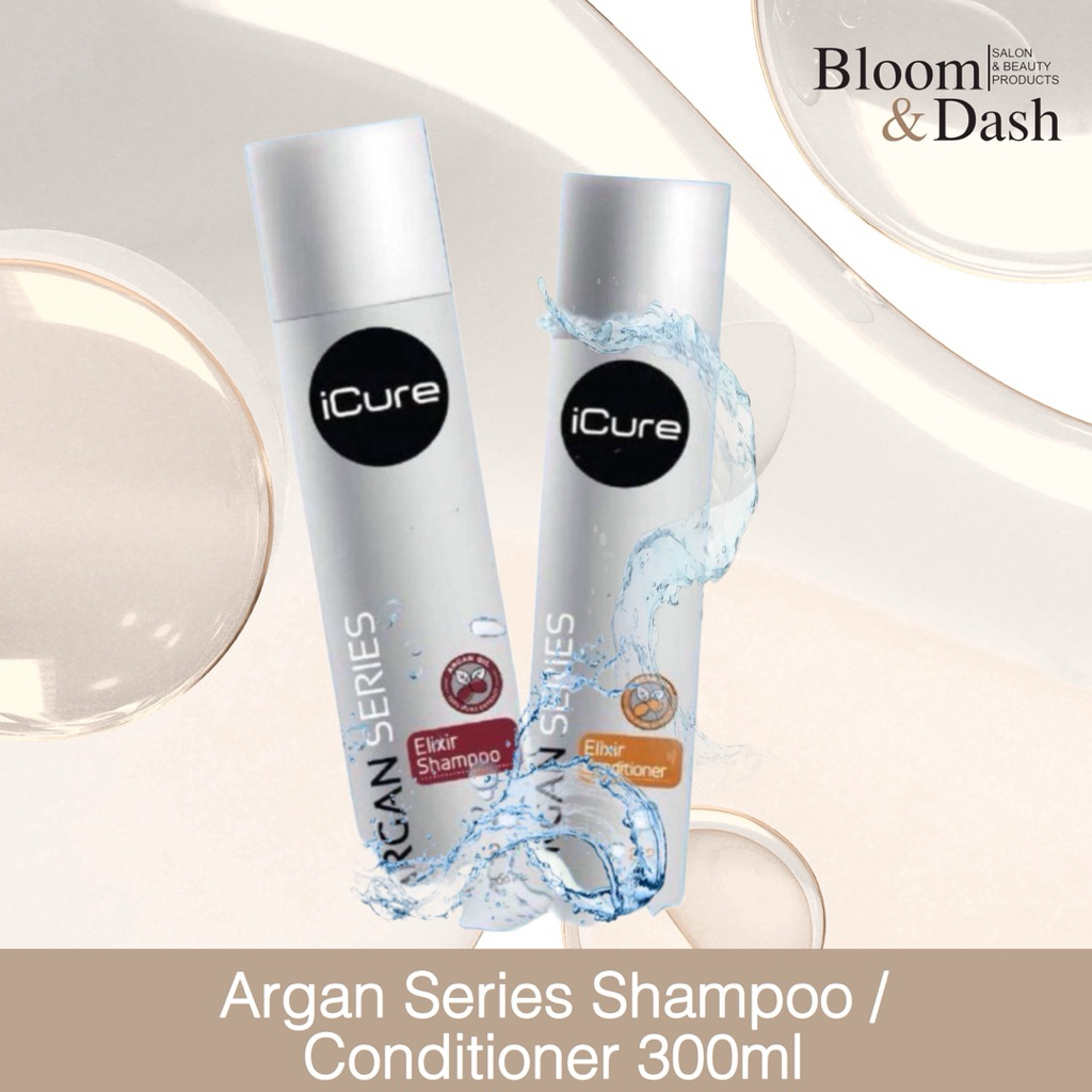 iCure Argan Series Shampoo / Conditioner 300ml | Shopee Philippines