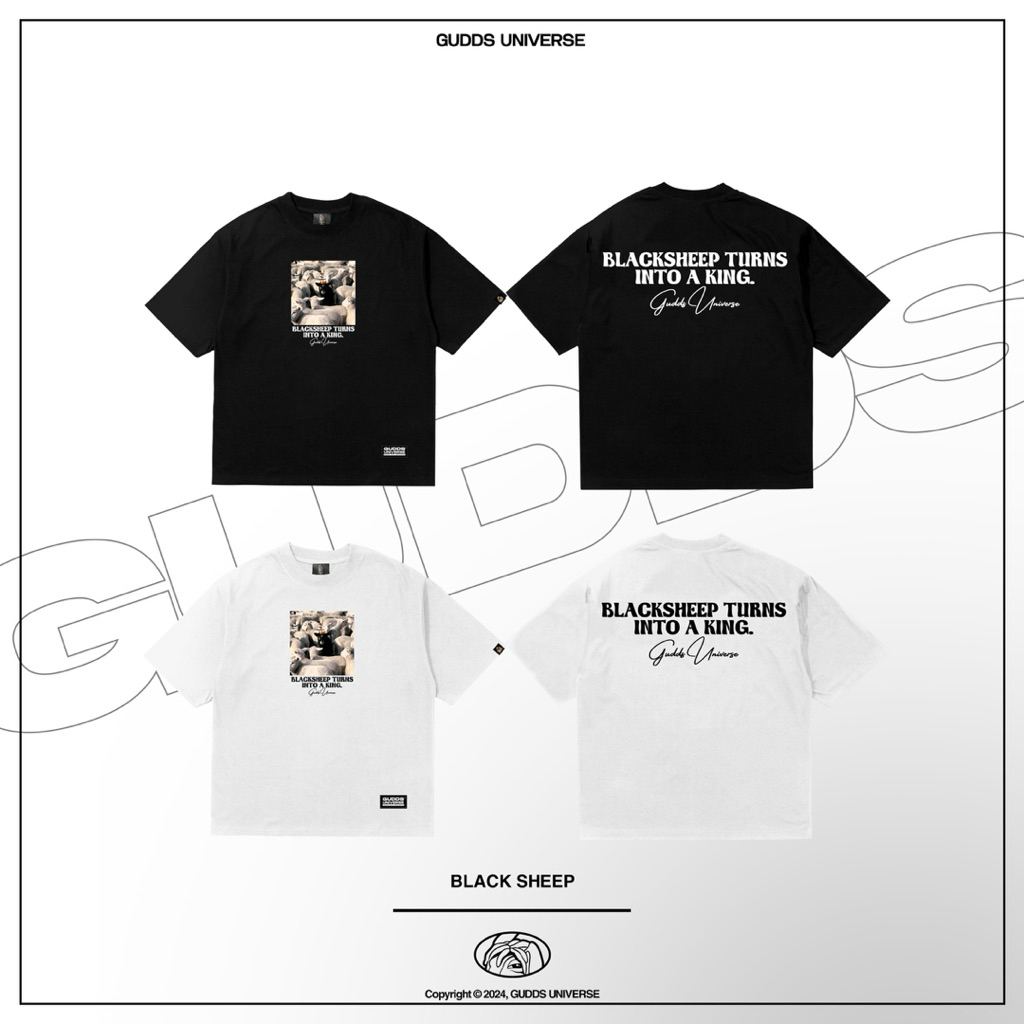 GUDDS UNIVERSE - “BLACK SHEEP” GRAPHIC TEE | Shopee Philippines