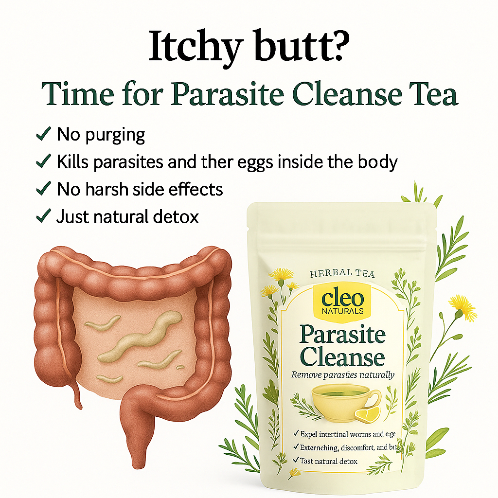 Parasite Cleanse Tea | Deworming Herbal Tea for Itchy Butt, Bloating ...