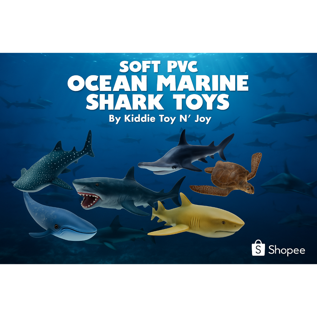 Soft PVC Ocean Marine Shark Toys for Kids Gifts Simulation Sea Life ...