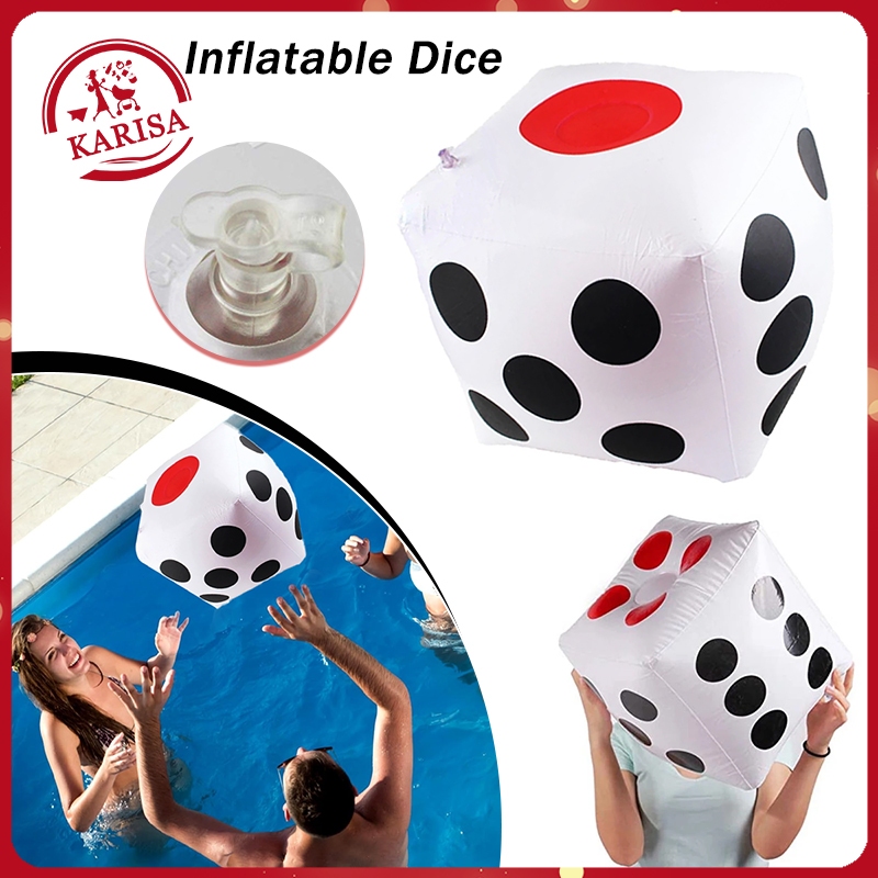Giant 35CM Inflatable Dice Reusable Party Decor For Themed Events And ...