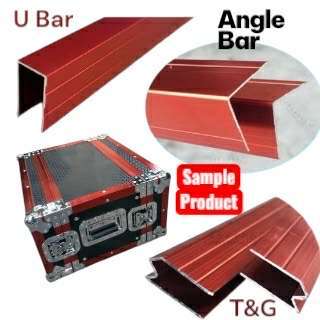 RED Aluminum Angle Bar 30mm and Tongue and Groove 9mm (3/8 inch)Plywood ...