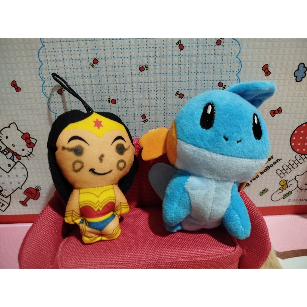 Wonderwoman and Pokemon Mudkip Stuffed Toy Charm Set | Shopee Philippines