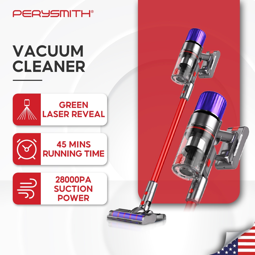 PerySmith K2PRO Cordless Vacuum Cleaner with Powerful Inverter Motor ...