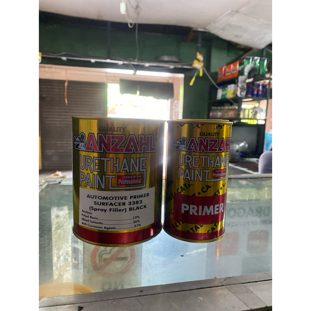 Anzahl Spray Filler Primer Black with catalyst 1 Liter | Shopee Philippines