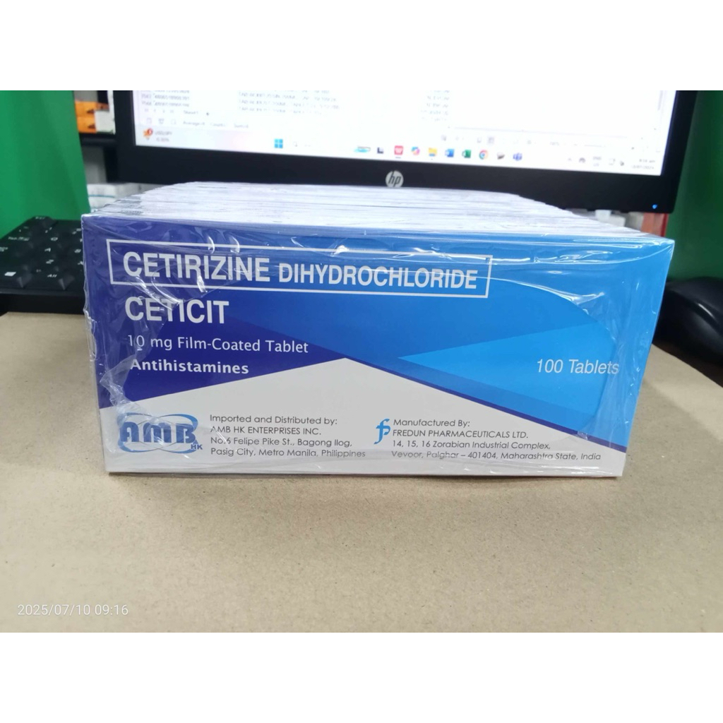 Cetirizine Ceticit 10mg (100's tablet) | Shopee Philippines