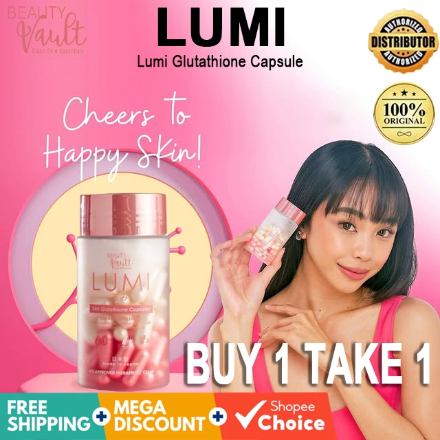 LUMI Glutathione Collagen Capsule Beauty Vault Vitamins C and E Food ...
