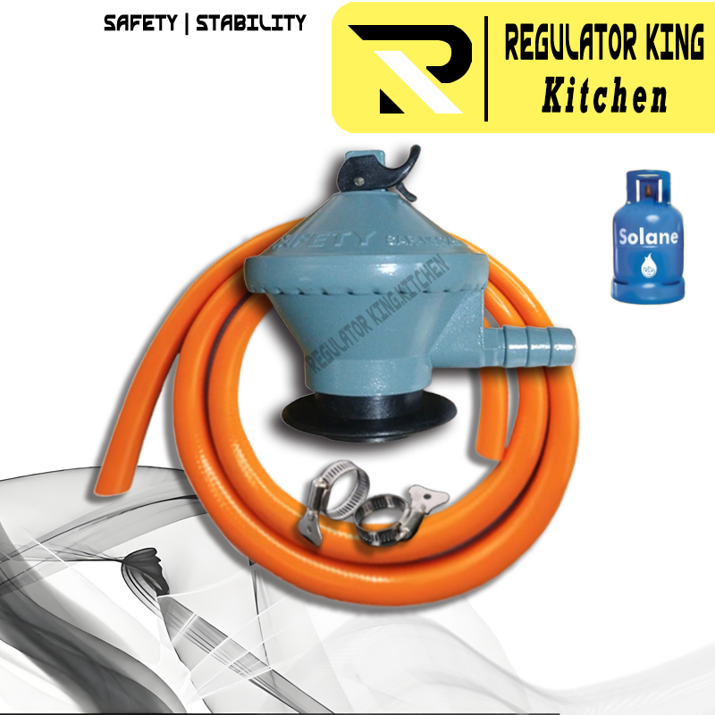 Safety Snap On Gasul LPG Regulator with Taiwan High Pressure LPG Hose ...