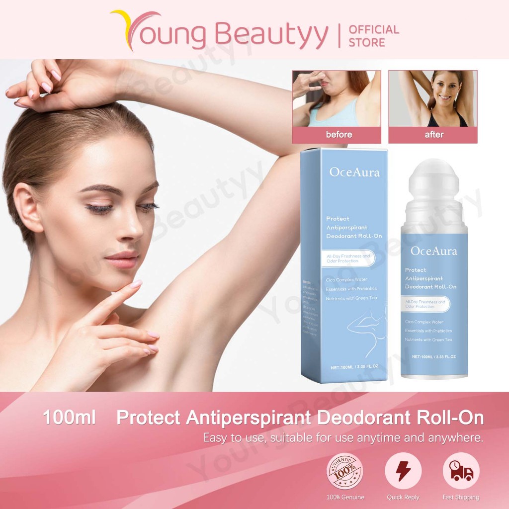 OceAura Protect Antiperspirant Deodorant Roll-On 100ml Armpits ...