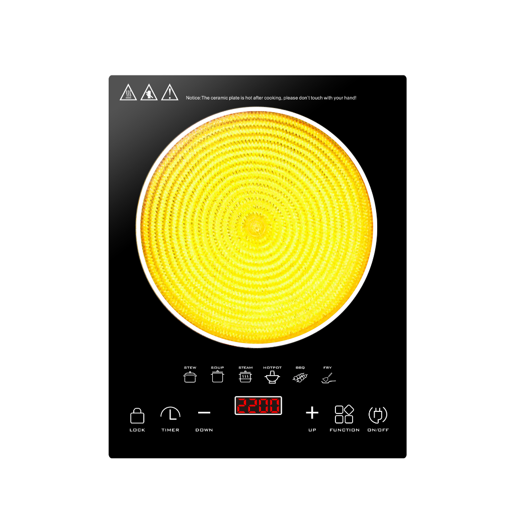 LAHOME Induction Cooker Electric Inverter Ceramic Stove Infrared Burner ...