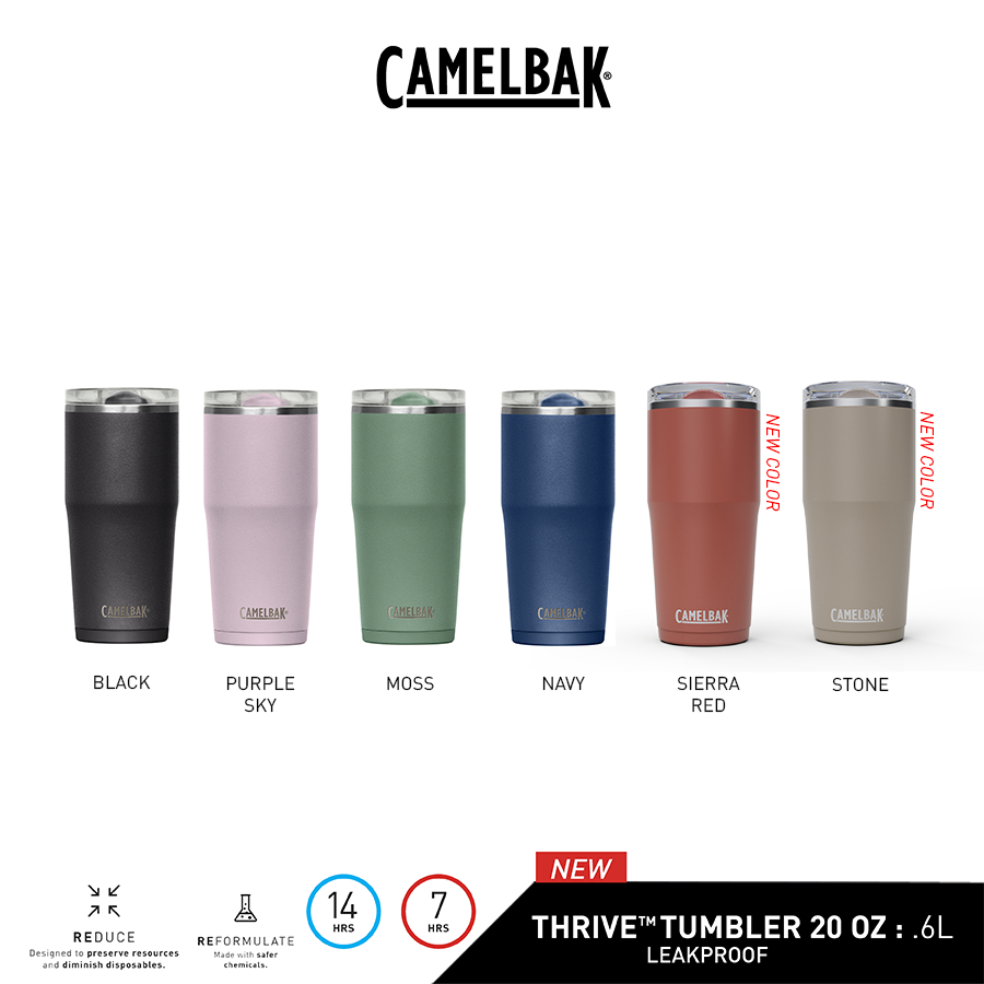 CamelBak Thrive Tumbler 20 oz, Insulated Stainless Steel (Leak-Proof ...